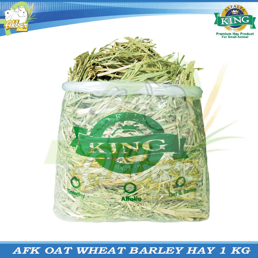 Jual Rumput Hay Kelinci OAT, WHEAT & BARLEY HAY 1 Kg Alfalfa King AFK ...