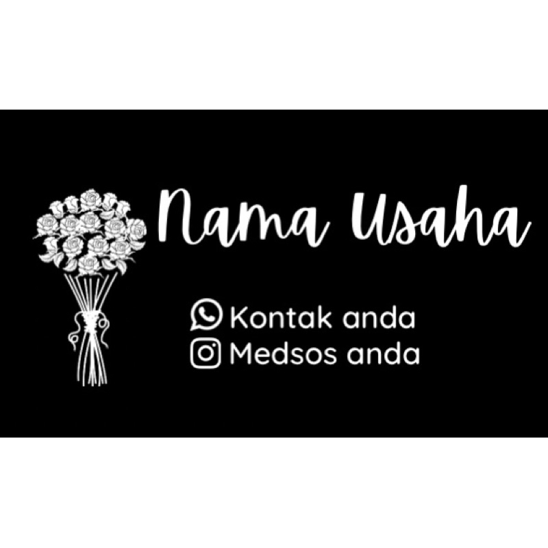 Jual Sticker Usaha Bunga / Sticker Bouquet Bunga / Sticker Label ...