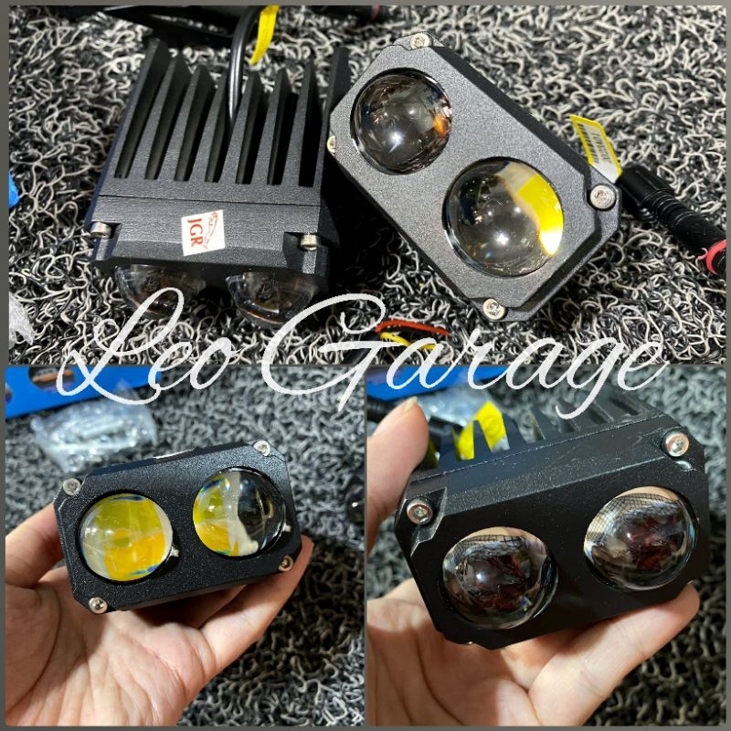 Jual U SERIES LED PROJECTOR LENS 2 MATA MINI SERIES LAMPU TEMBAK LASER ...