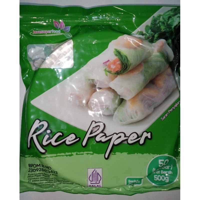 Jual JSF Rice Paper Bulat Kulit Lumpia isi 50 lembar | Shopee Indonesia