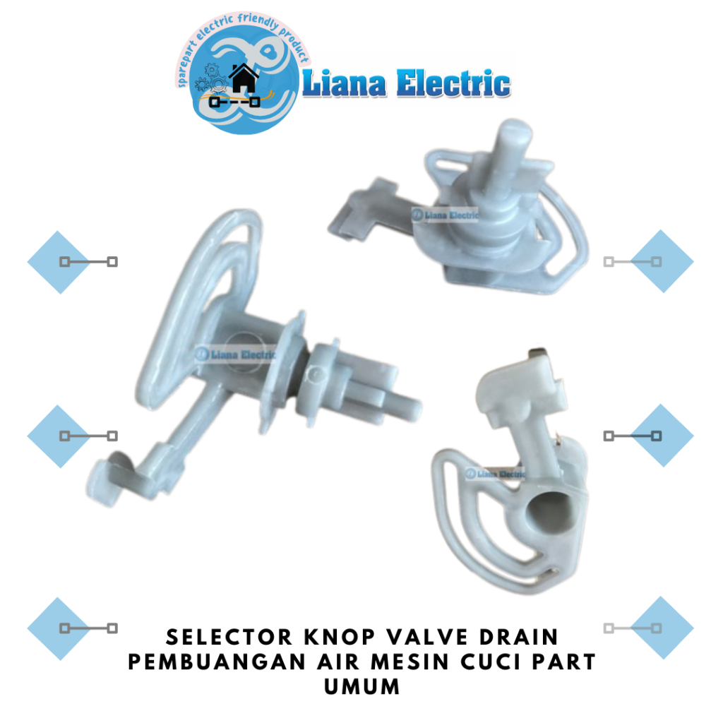 Jual Selector Knop Valve Drain Pembuangan Air Mesin Cuci Part UMUM ...