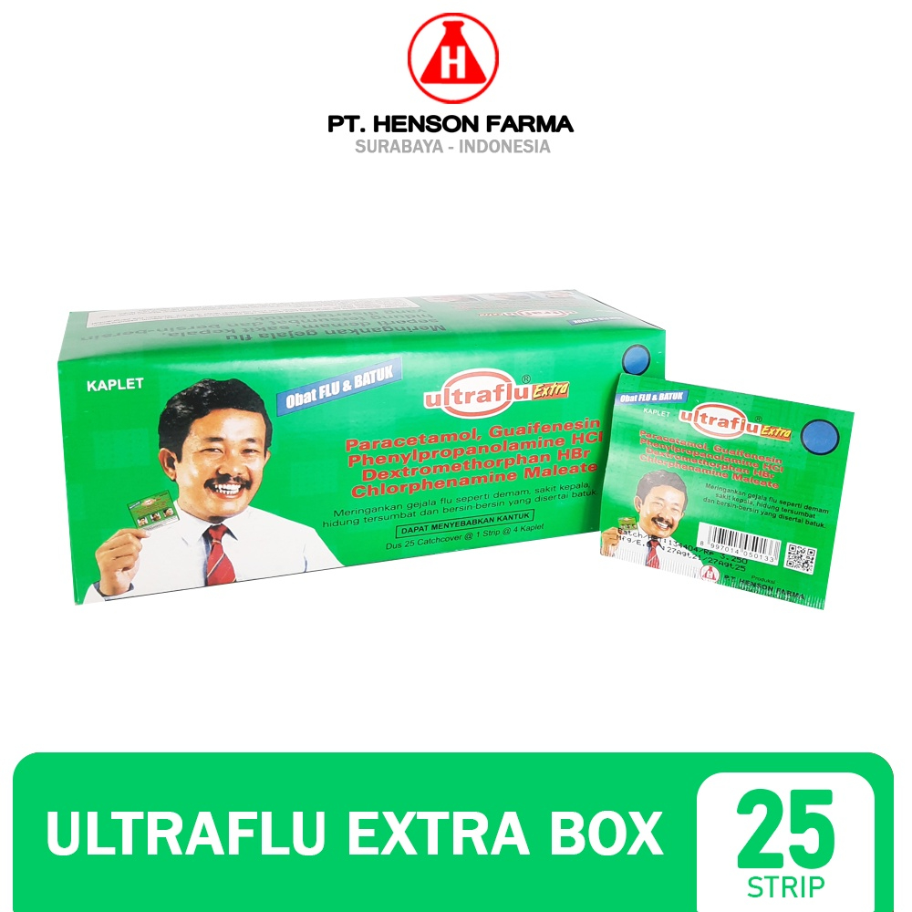 Jual Ultraflu Extra Box Isi 25 Strip Obat Flu Demam Sakit Kepala ...