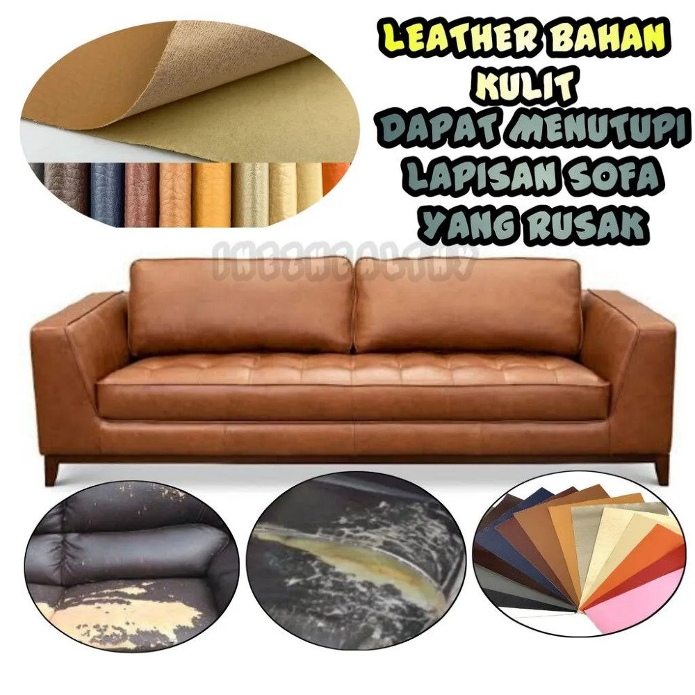 Jual Sticker Kulit pvc Sudah ada lem/sticker sofa/perbaiki kulit yang ...