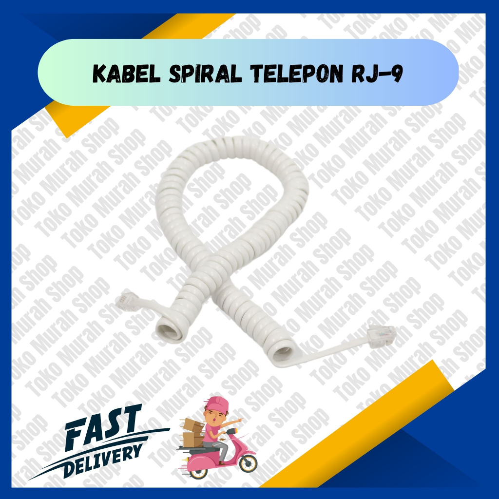 Jual Kabel Telepon Spiral Telepon Rumah RJ-9 | Shopee Indonesia