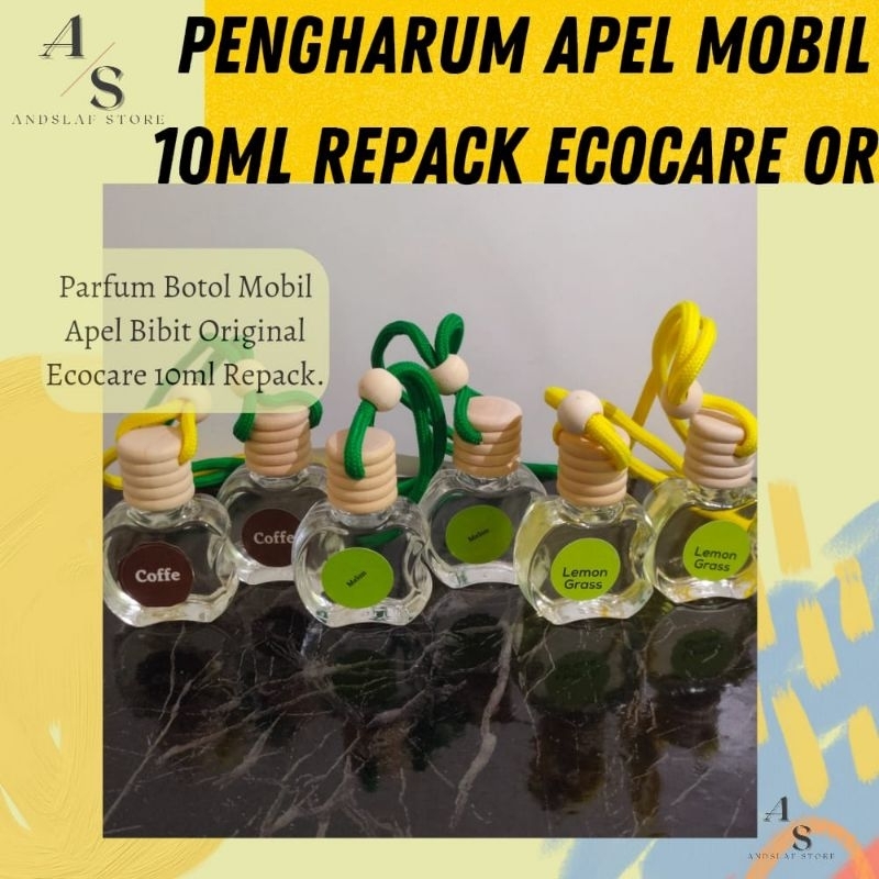 Jual Pengharum Gantung Parfum Mobil Botol Apel Calmic Ecocare Repack ...