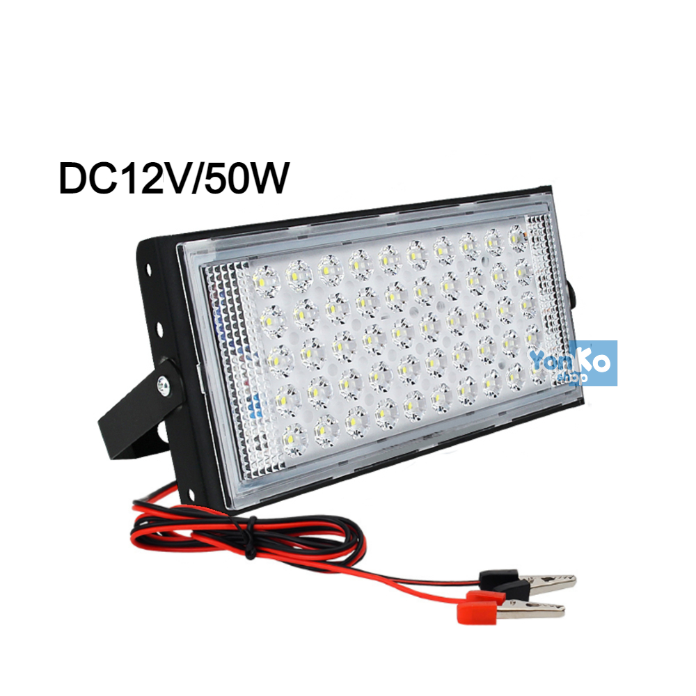 Jual Lampu Sorot Aki Accu DC 10 Watt 20 Watt 30 Watt 50 Watt 100 Watt 12V IP66 Waterproof SMD ...
