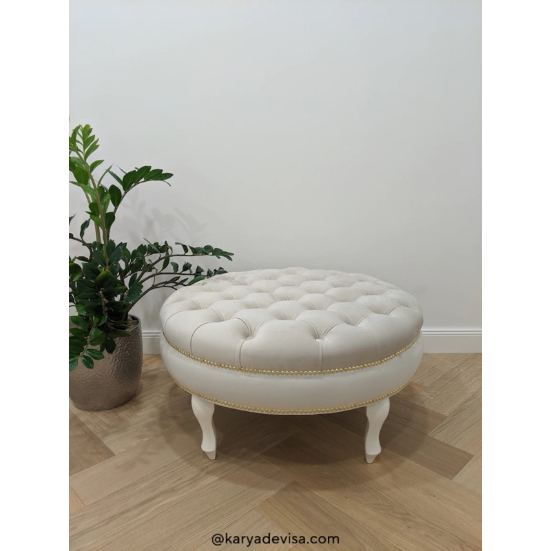 Jual chesterfield style deep classic sofa chair / sofa bulat unik ...