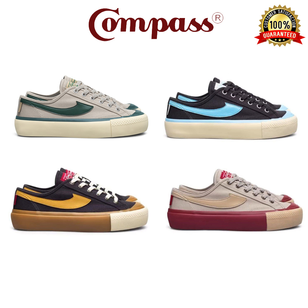 Jual (ORIGINAL) Sepatu Compass Gazelle Low Wafer Green / Wafer Maroon ...