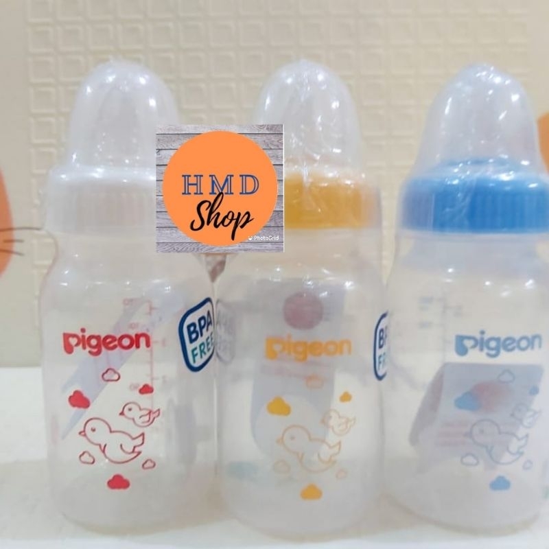Jual PIGEON botol susu 120 Ml dengan regulator anti sedak | Shopee ...
