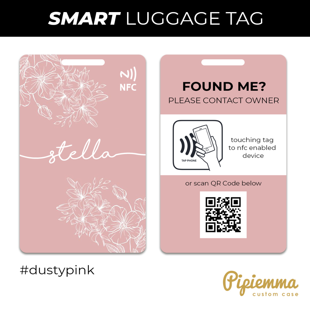 Jual Luggage Tag Gantungan Koper NFC Travelling Smart Bisa Tap atau ...