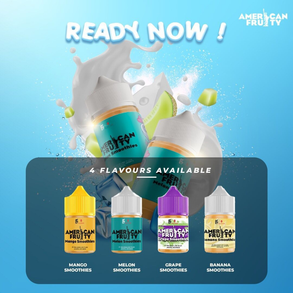 Jual AMERICAN FRUITY 60ML 3MG 6MG SERIES MANGO - MELON - GRAPE - BANANA ...