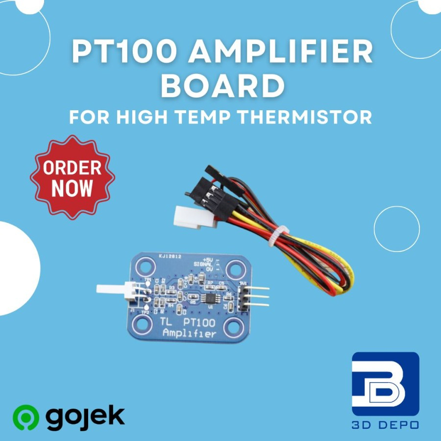 Jual 3D Printer V6 PT100 Amplifier Board for Higher Temperatures ...