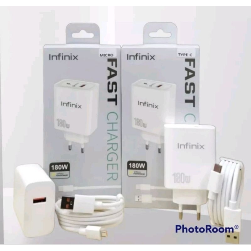 Jual Charger Infinix 180W Type c Dan Micro Casan infinix Fast Charger ...