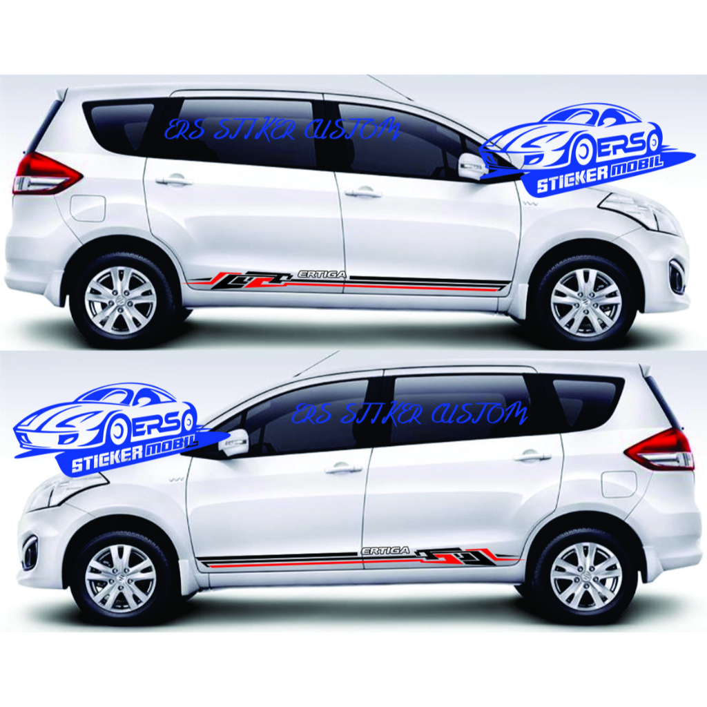 Jual sticker STIKER cutting mobil ertiga stiker suzuki ertiga side body ...