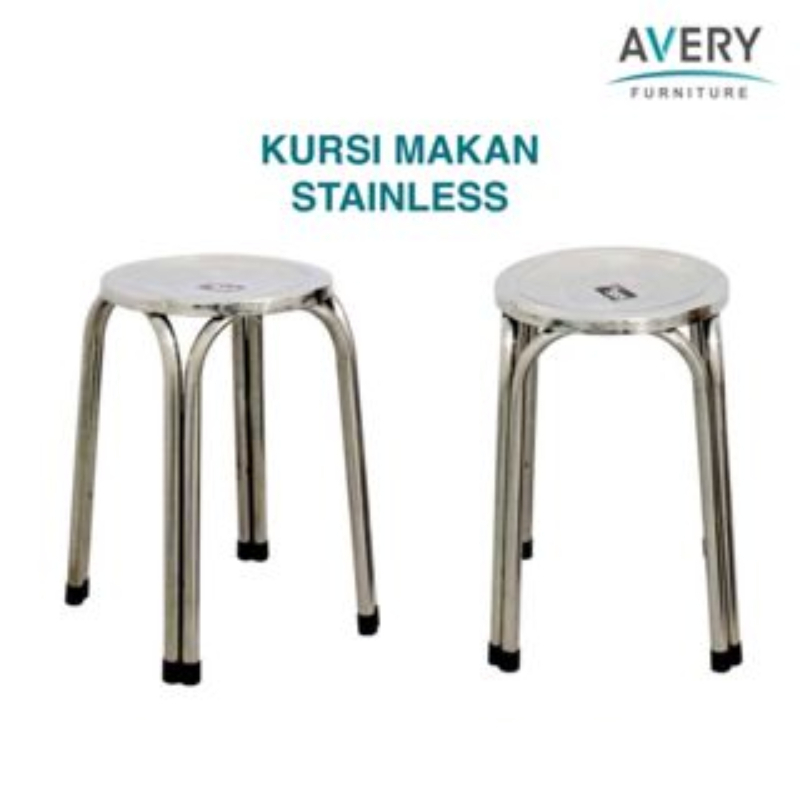 Jual Avery - Kursi Stainless Tinggi 50cm - Bangku Stainless - Kursi ...