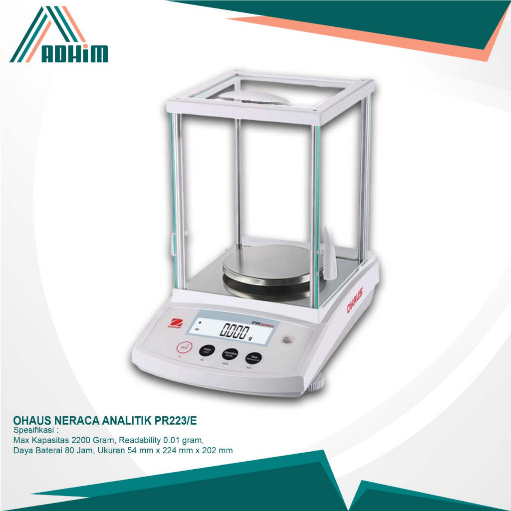 Jual Ohaus Neraca Analitik PR223/E Timbangan Analitik 0,001 Gram ...