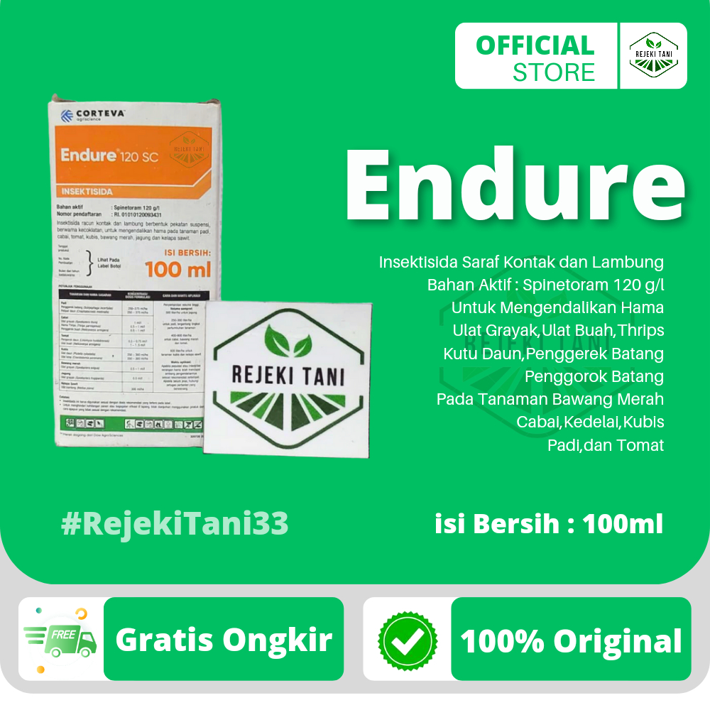 Jual Insektisida ENDURE 120 SC 100ml Racun Kontak dan Lambung Untuk ...