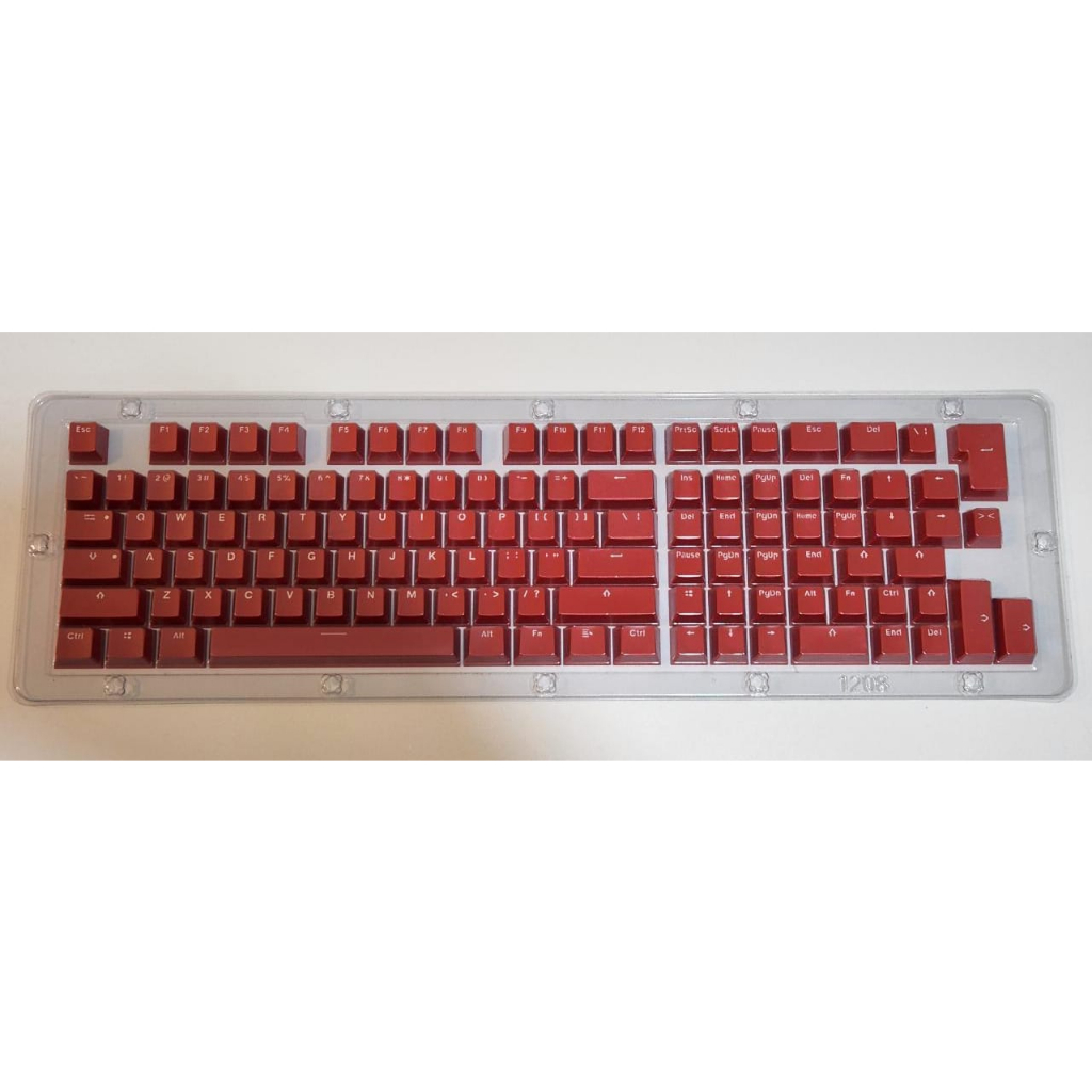 Jual KEYCAPS RED SINGLE COLOR ABS Double Shot OEM Profile | Shopee ...