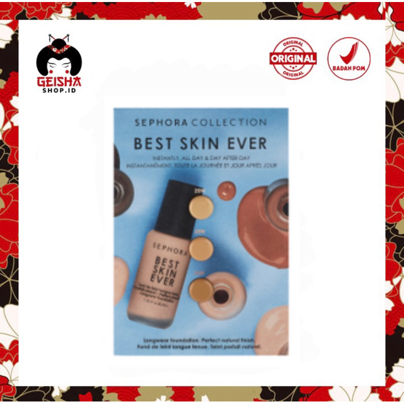 Jual Sample Card - Sephora Best Skin Ever Perfect Natural Finish ...