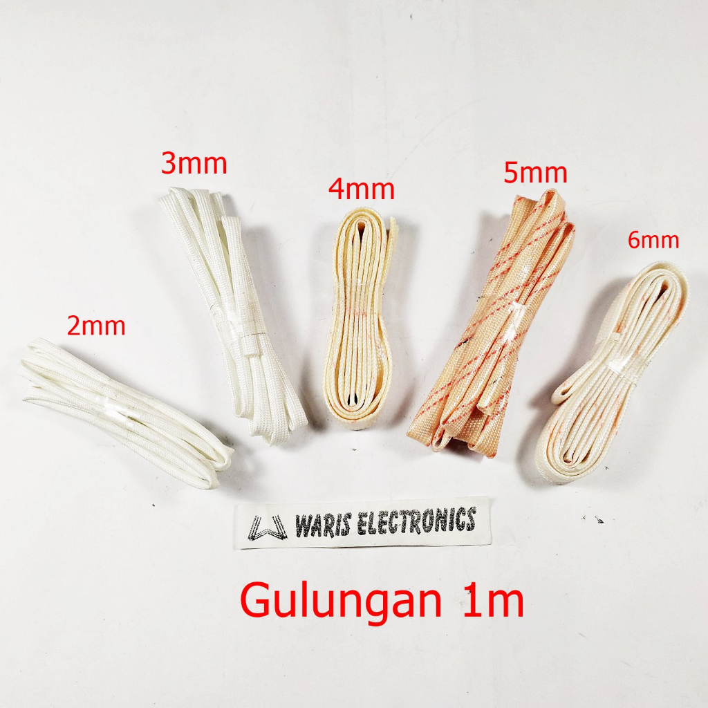 Jual Selongsong Kabel Anti Panas Gulungan 1m Ukuran 2 mm / 3 mm / 4 mm ...