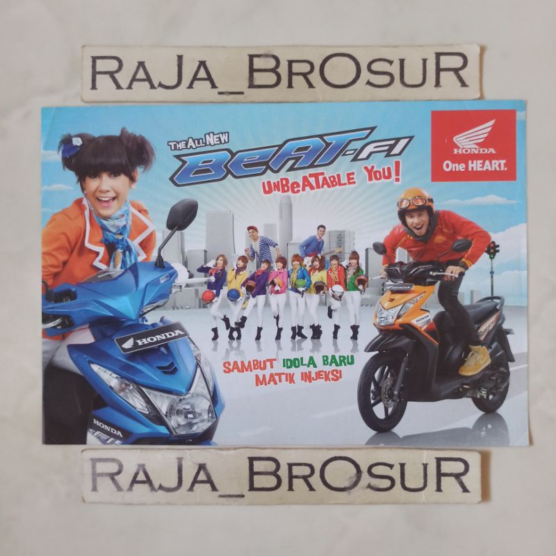 Jual Poster brosur katalog flyer mini Honda Beat FI Injeksi 2012 ...