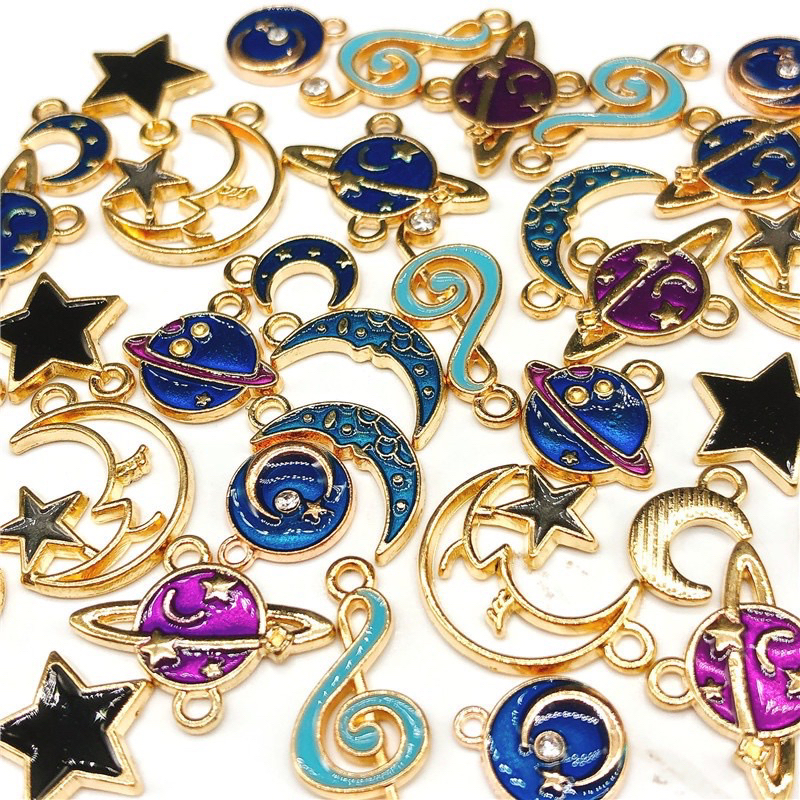 Jual Liontin Charm Bandul Enamel Epoxy Alloy Planet | Shopee Indonesia