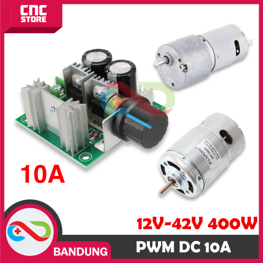 Jual PWM DC 10A 10 A STRONG SPEED CONTROL MOTOR DC LED DIMMER 400W 12V-40V | Shopee Indonesia