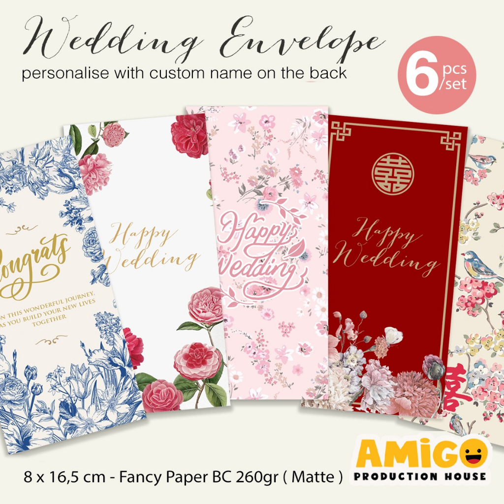 Jual Angpao Wedding Amplop Nikahan Amlop Pernikahan Premium Custom ...