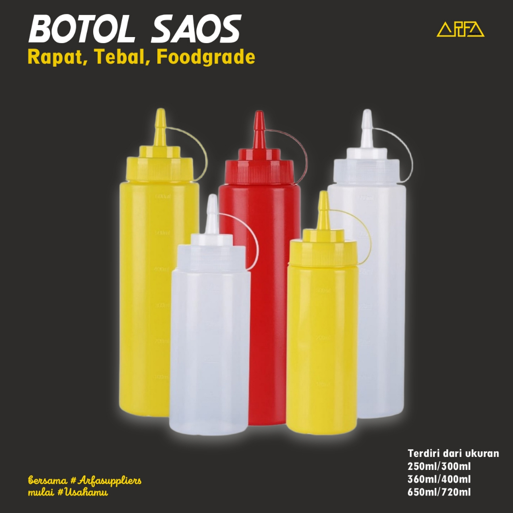 Jual Botol Saos Plastik Tebal Berkualitas | Shopee Indonesia