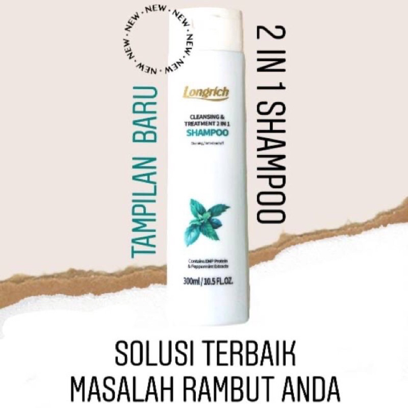 Jual SHAMPOO LONGRICH SHAMPOO 2 IN 1 ( 300ML) | Shopee Indonesia