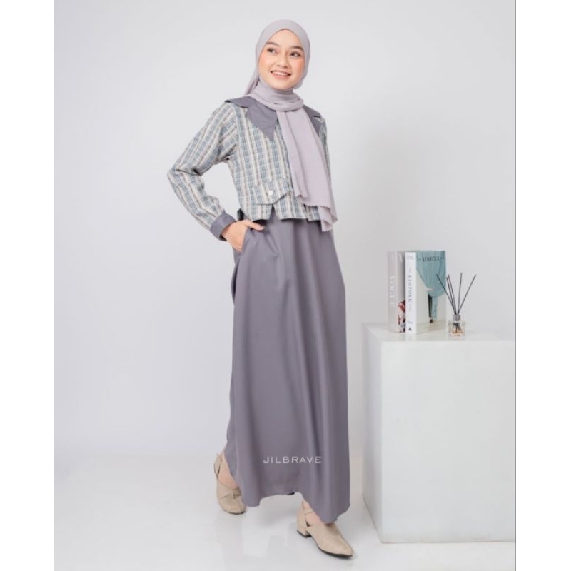 Jual JILBRAVE NADINE Dress - Original Jilbrave Official Shop | Faezia ...