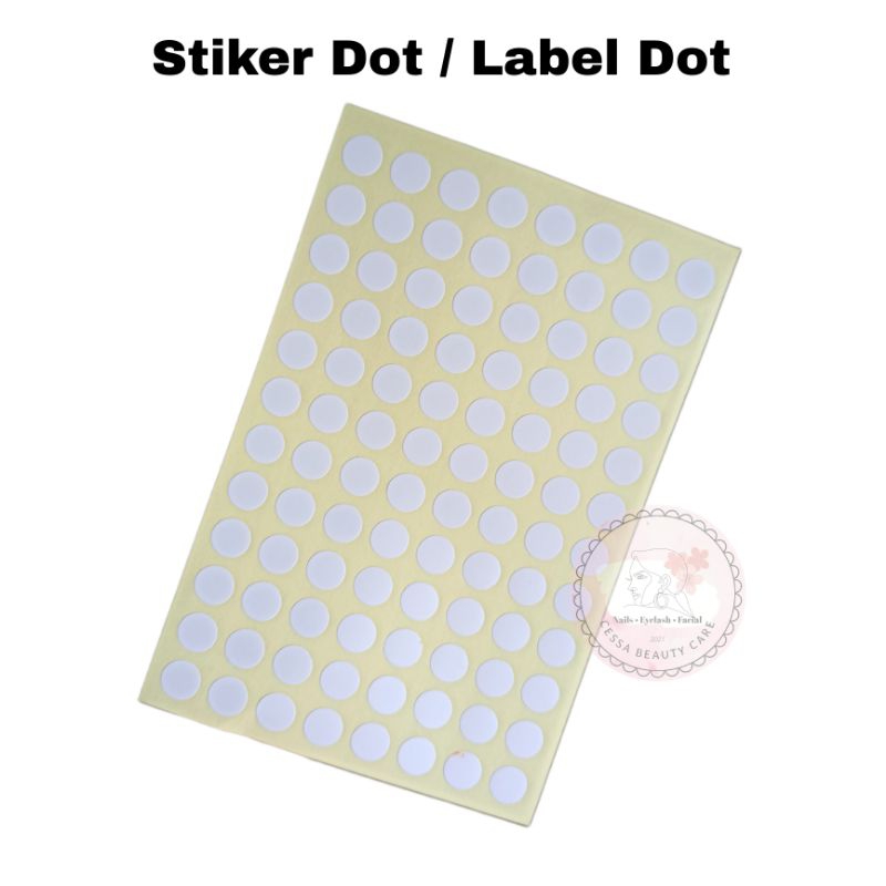 Jual [1LEMBAR] Stiker Dot / Label Dot / Stiker Bulat ukuran diameter 1 ...