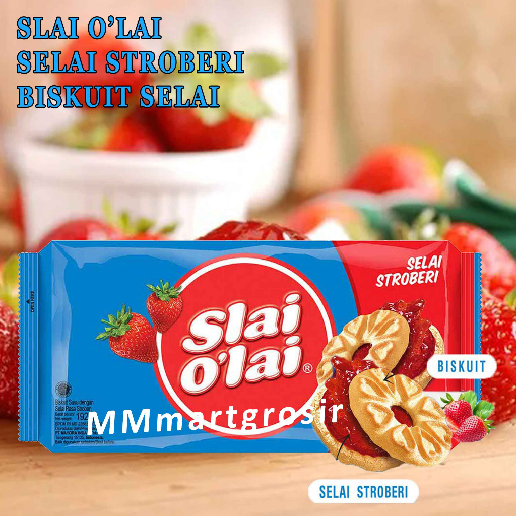 Jual MAYORA BISKUIT/ SELAI STROBERI/ SELAI OLAI/ 192gr | Shopee Indonesia