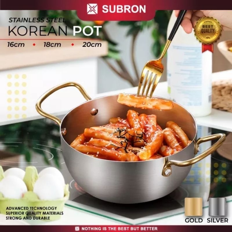 Jual Panci Mie Ramyeon Ramen PNS SUBRON Korea Silver Merek Subron ...