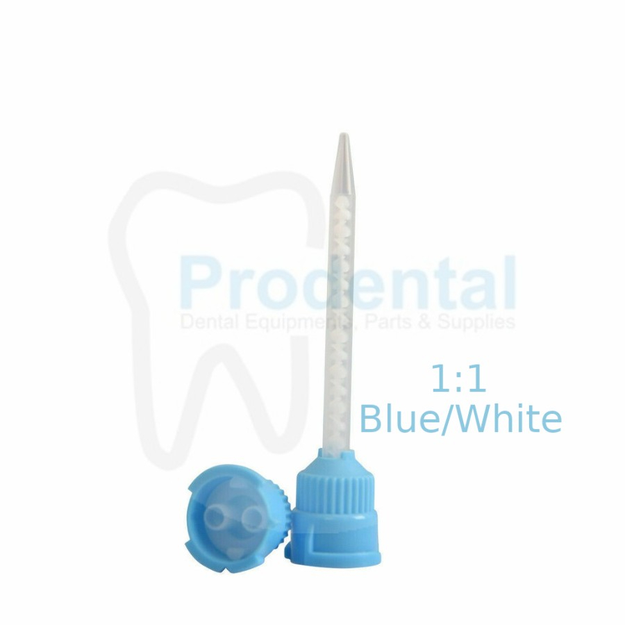 Jual Dental Mixing Tip Blue 1:1 / Mixing Tip Biru / Tips Gigi Temporary Crown Bridge Veneer ...