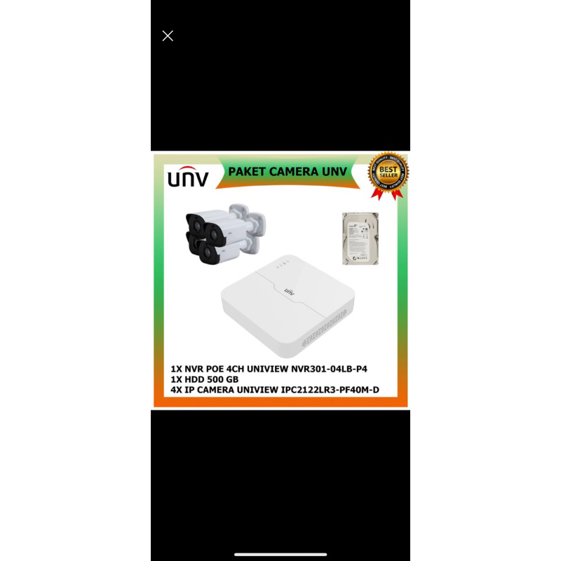 Jual paket cctv unv 4 camera wifi | Shopee Indonesia