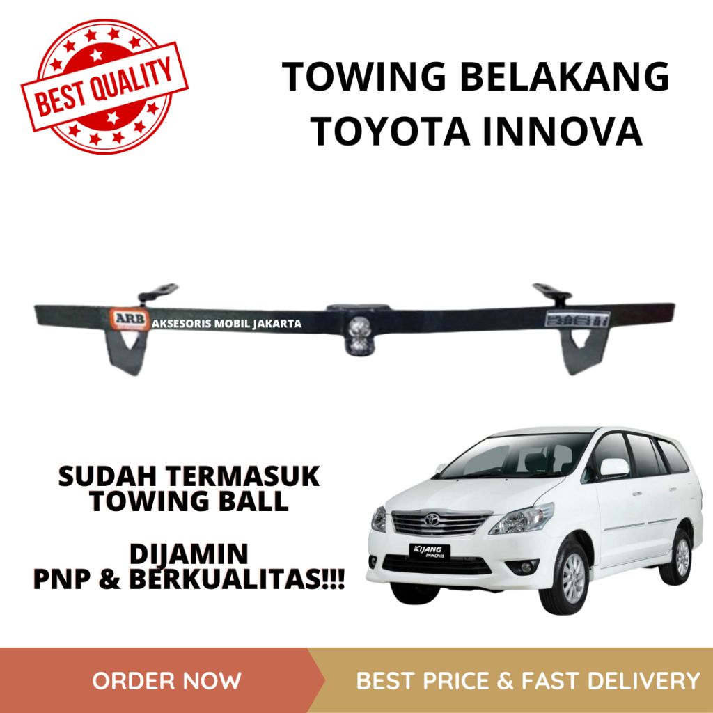 Jual TOWING BAR BELAKANG INNOVA - BESI PENGAMAN BUMPER BELAKANG MOBIL ...