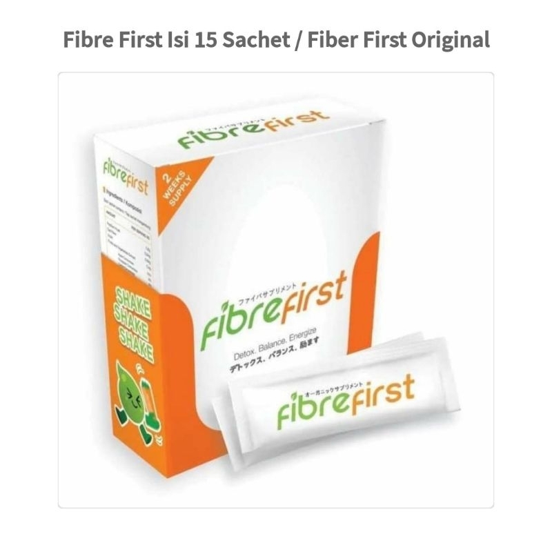 Jual Fibre First Isi 15 Sachet / Fiber First Original | Shopee Indonesia