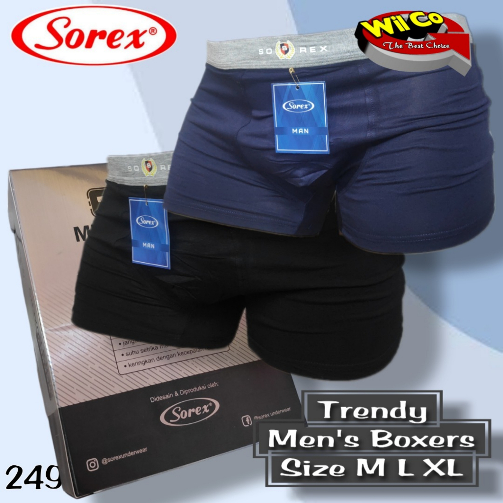 Jual K249D (2 Pcs) Sorex Trendy Men's Boxer Celana Dalam Boxer Pria ...