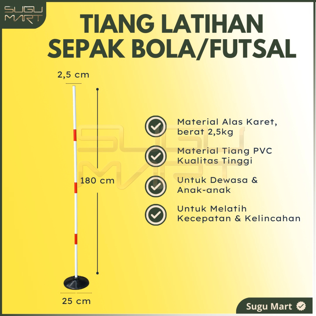 Jual Tiang Latihan Sepak Bola | Agility Posh Alat Latihan Kelincahan ...