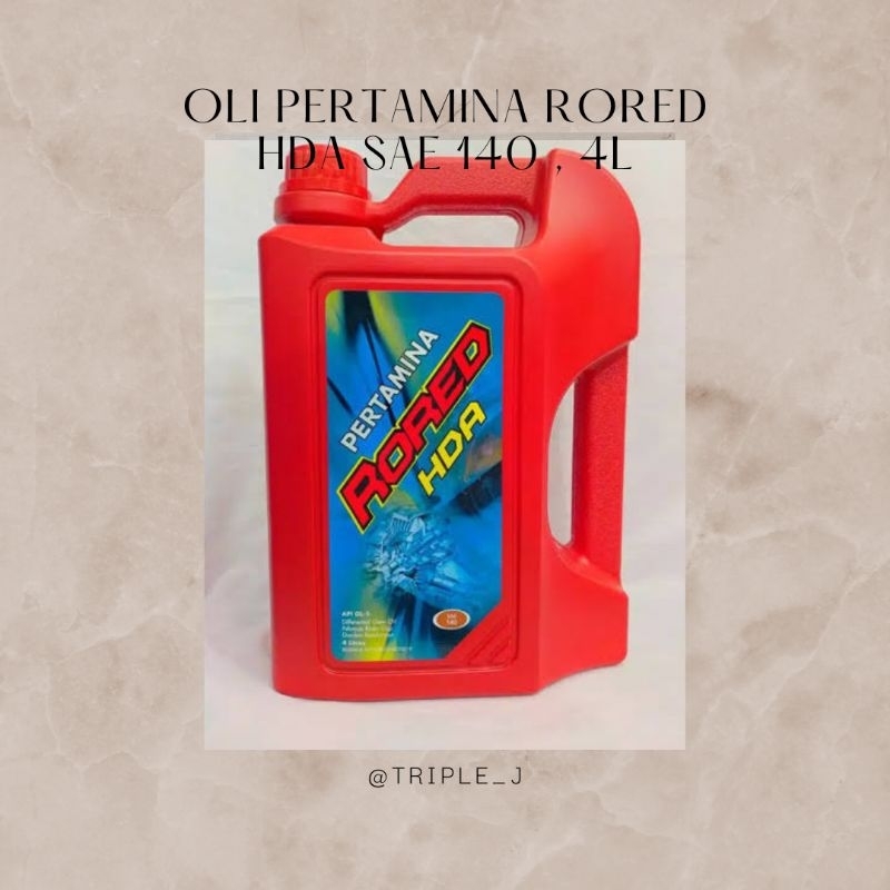 Jual Oli Pertamina RORED HDA 140 4Liter - Original Pertamina | Shopee ...