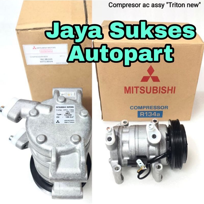 Jual Compressor Compresor AC Mitsubishi Triton New 7813B143 Original ...