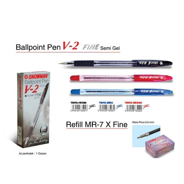 Jual Pen / Ballpoint Snowman Vision 2 (V-2) 0.7 mm " | Shopee Indonesia