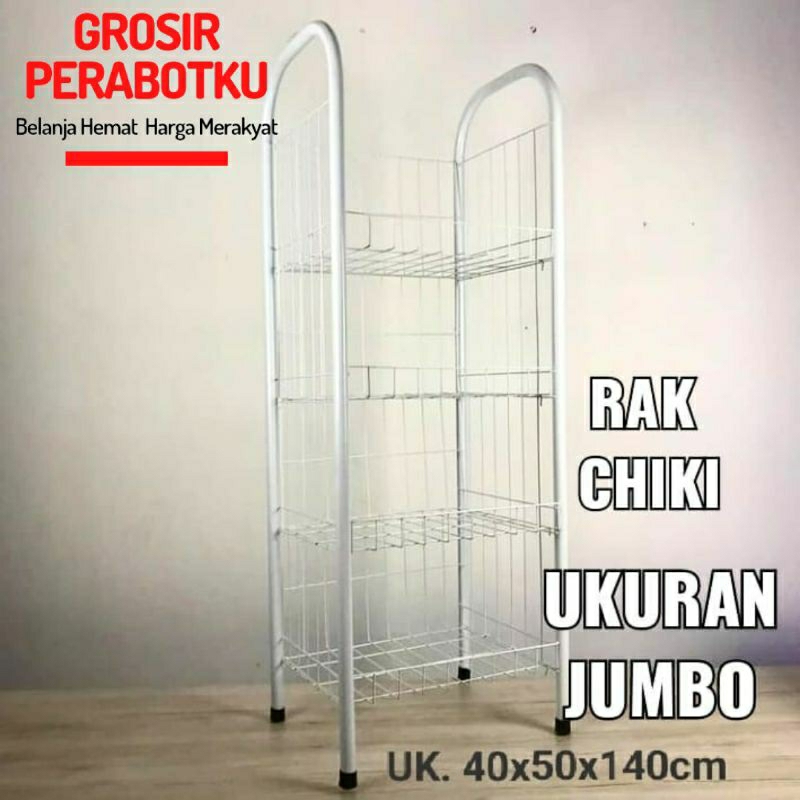 Jual Rak Chiki Serbaguna Jumbo Susun 4 Rack Keranjang Ciki Serbaguna 4 ...