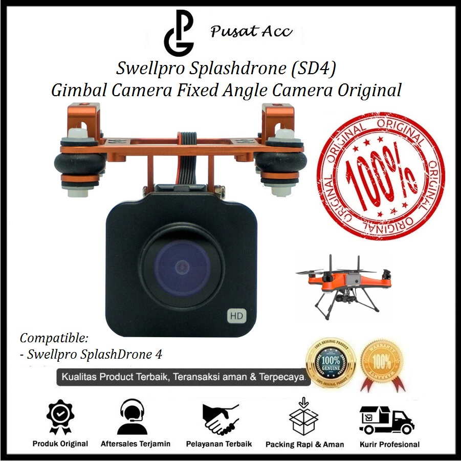 Jual Swellpro SplashDrone (SD4) Gimbal Kamera Fixed Angle Camera ...