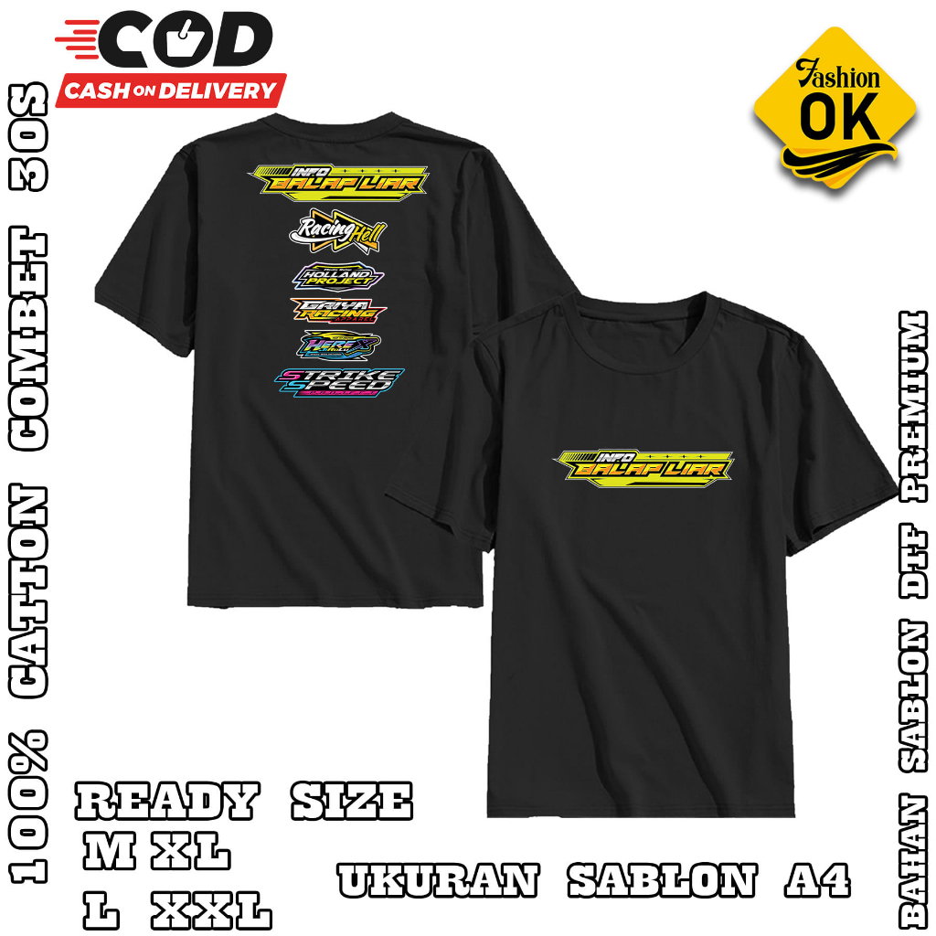 Jual Kaos Racing Team Balap Liar Terbaru | Kaos Racing Pria | Team ...