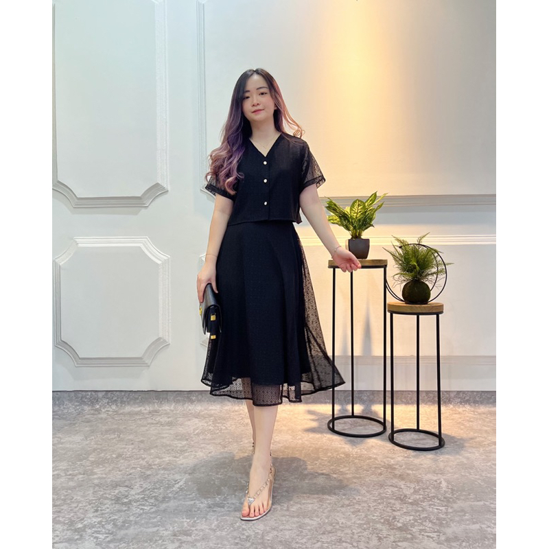 Jual SET GANYA ATASAN ROK SIMPLE POLOS PREMIUM ALA KOREA EC 9201 ...