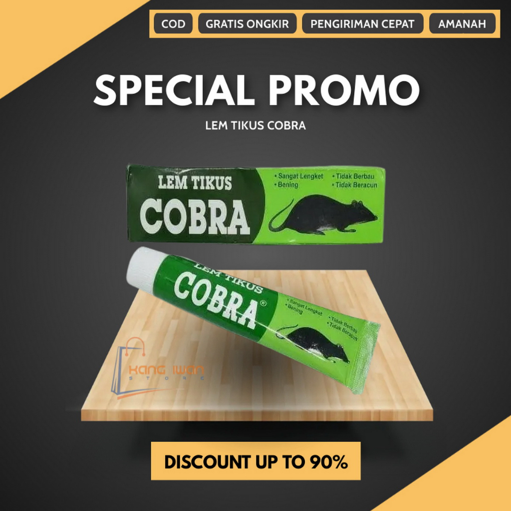 Jual Lem Tikus Cobra Super Lengket Bentuk Pasta Bening Tidak Berbau ...