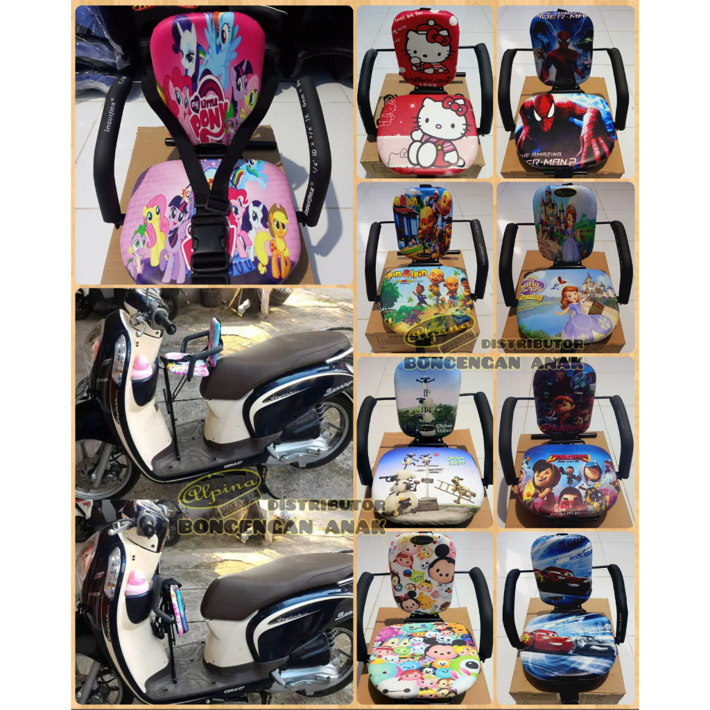 Jual Kursi Bonceng Boncengan motor anak MATIC Alpina type Standar ...