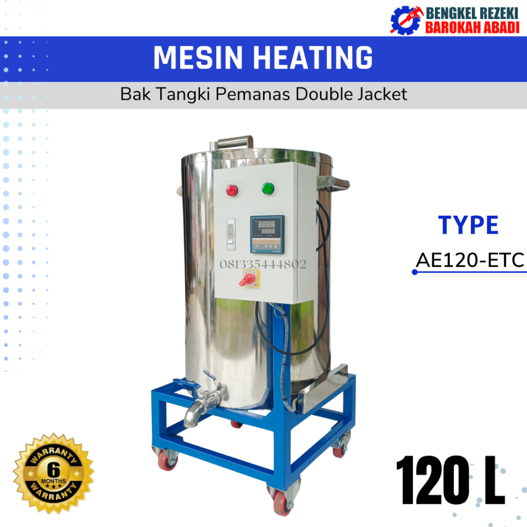 Jual Mesin Heating Tank Tabung Bak Tangki Pemanas Air Cairan Krim ...